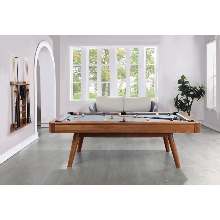HB Home Elton Slate Pool Table in Walnut Mist with Professional ...