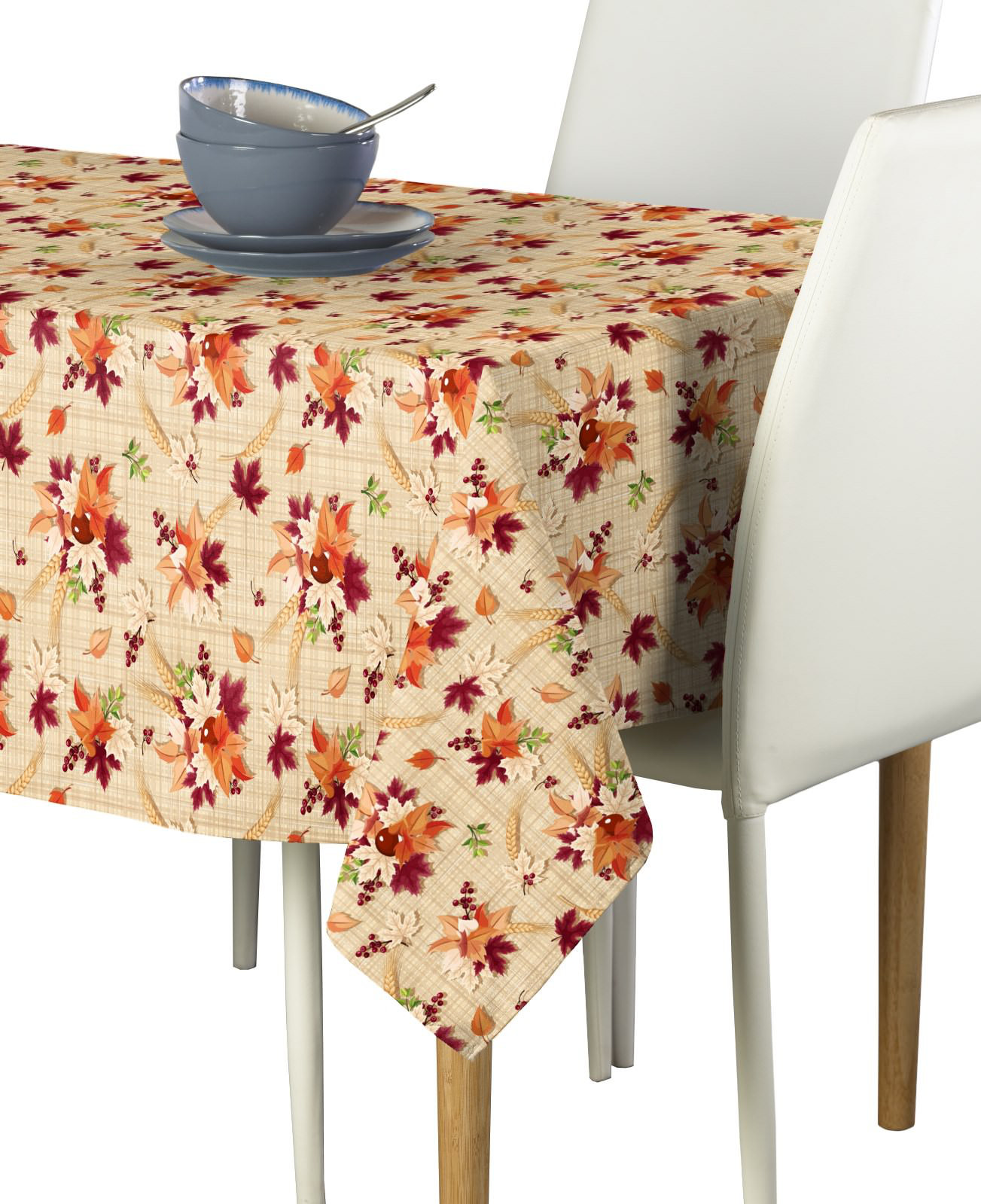 The Holiday Aisle® Houston Autumn Centerpiece Tablecloth | Wayfair