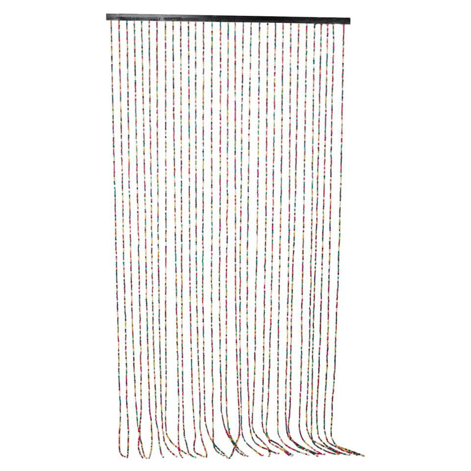 Bloomsbury Market Door Hanging Wooden Bead Curtain Colourful String Fly ...