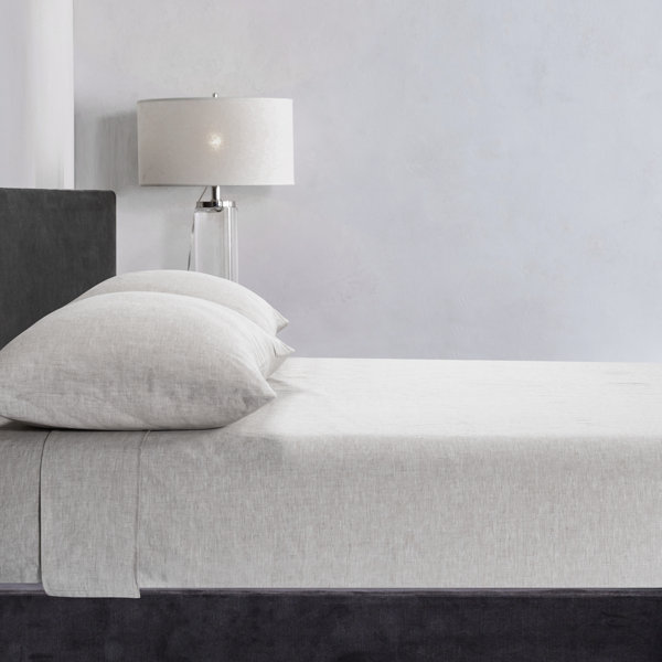 MeadowParkEnsemble de draps en lin pur lavé à la pierre, drap-housse 16 ...