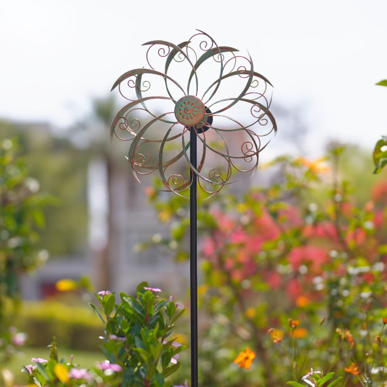 Arlmont & Co. Kinetic Windmill for Yard,Rustproof&Waterproof Pinwheels ...