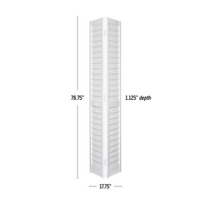 Home Fashion Technologies Louvered PVC/Vinyl Bi-Fold Door & Reviews ...