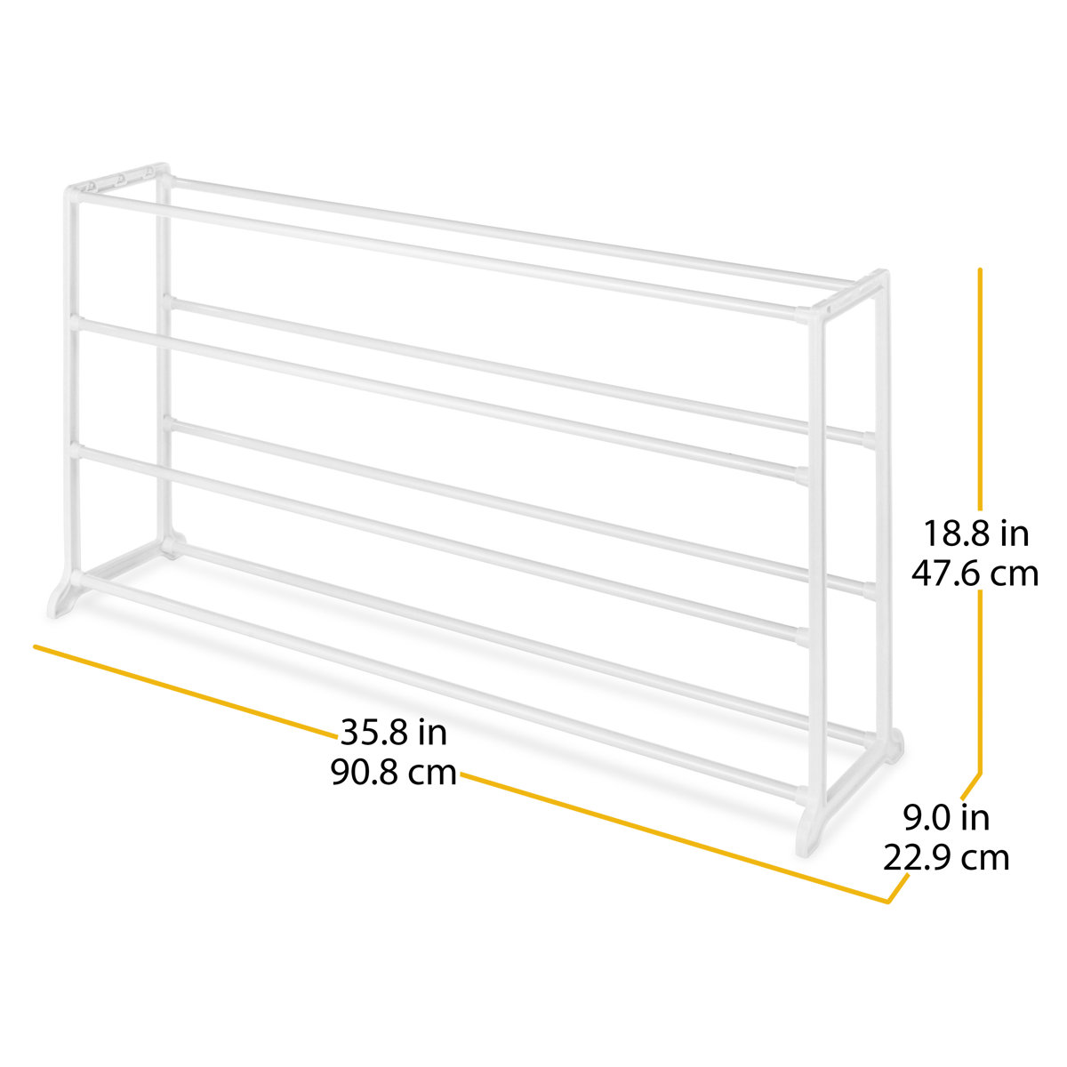 Whitmor, Inc Floor 20 Pair Shoe Rack & Reviews | Wayfair