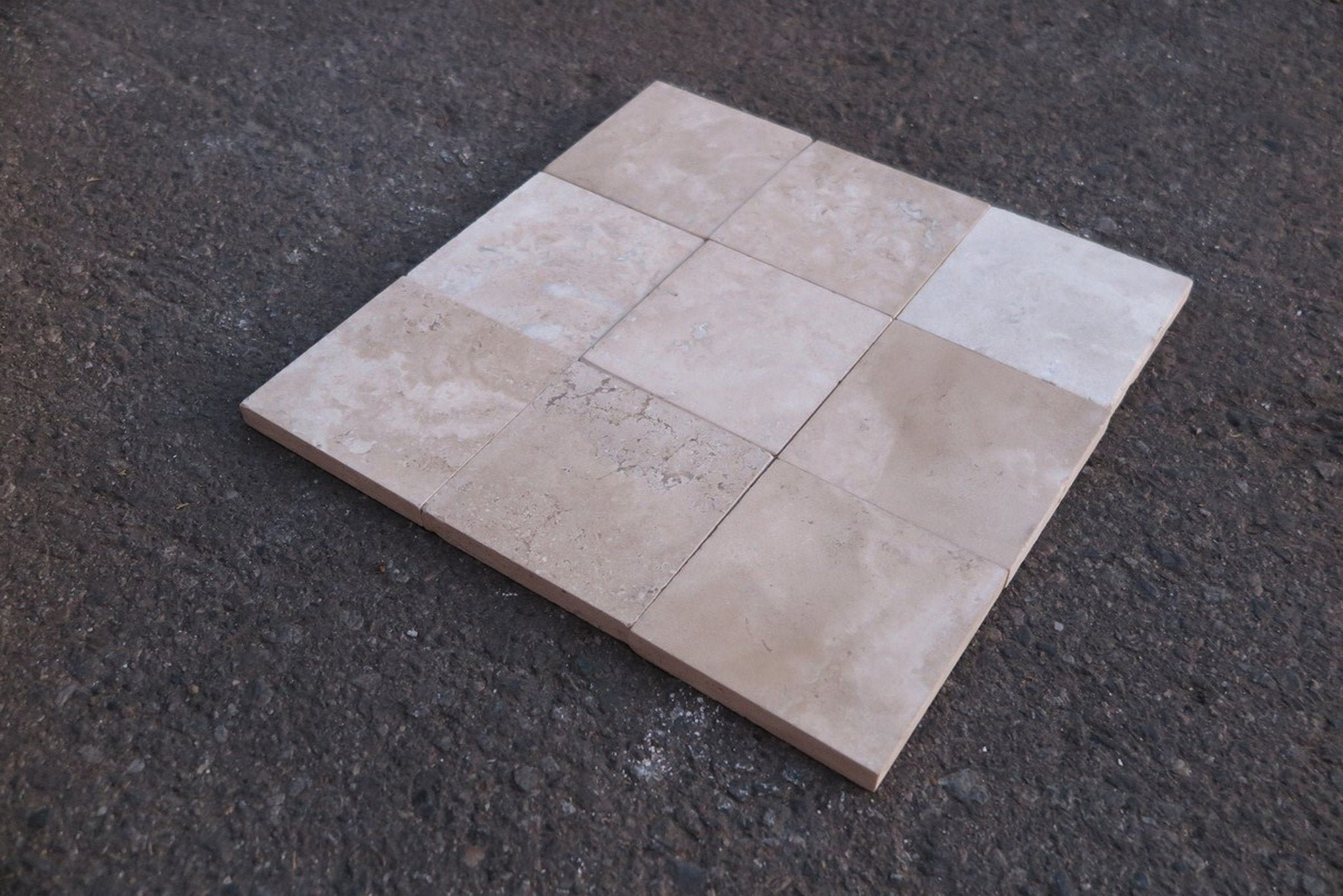 Stone & Tile Shoppe, Inc. 16" x 16" Travertine Stone Look Wall & Floor ...