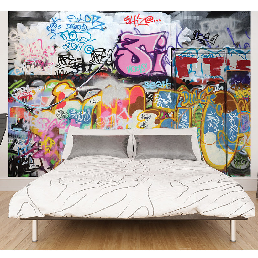 Ebern Designs Cloudcroft Graffiti Wall Mural & Reviews | Wayfair