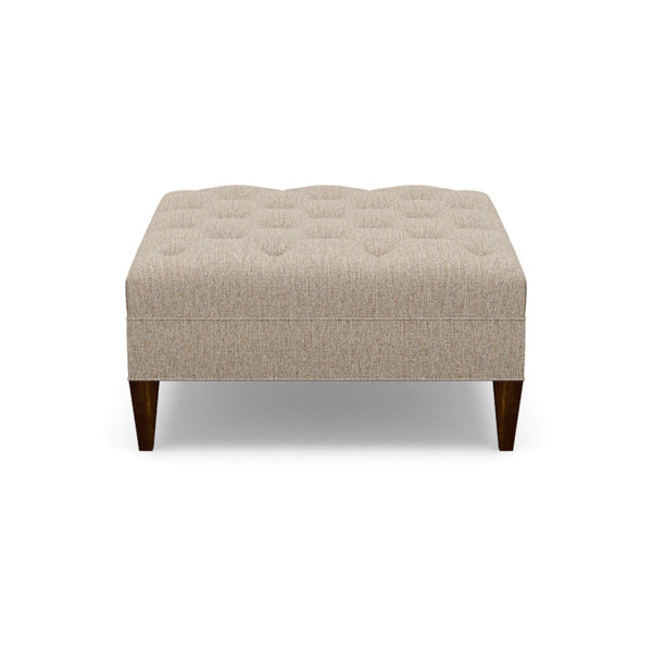 Paul Robert 36" Wide Tufted Square Cocktail Ottoman | Perigold