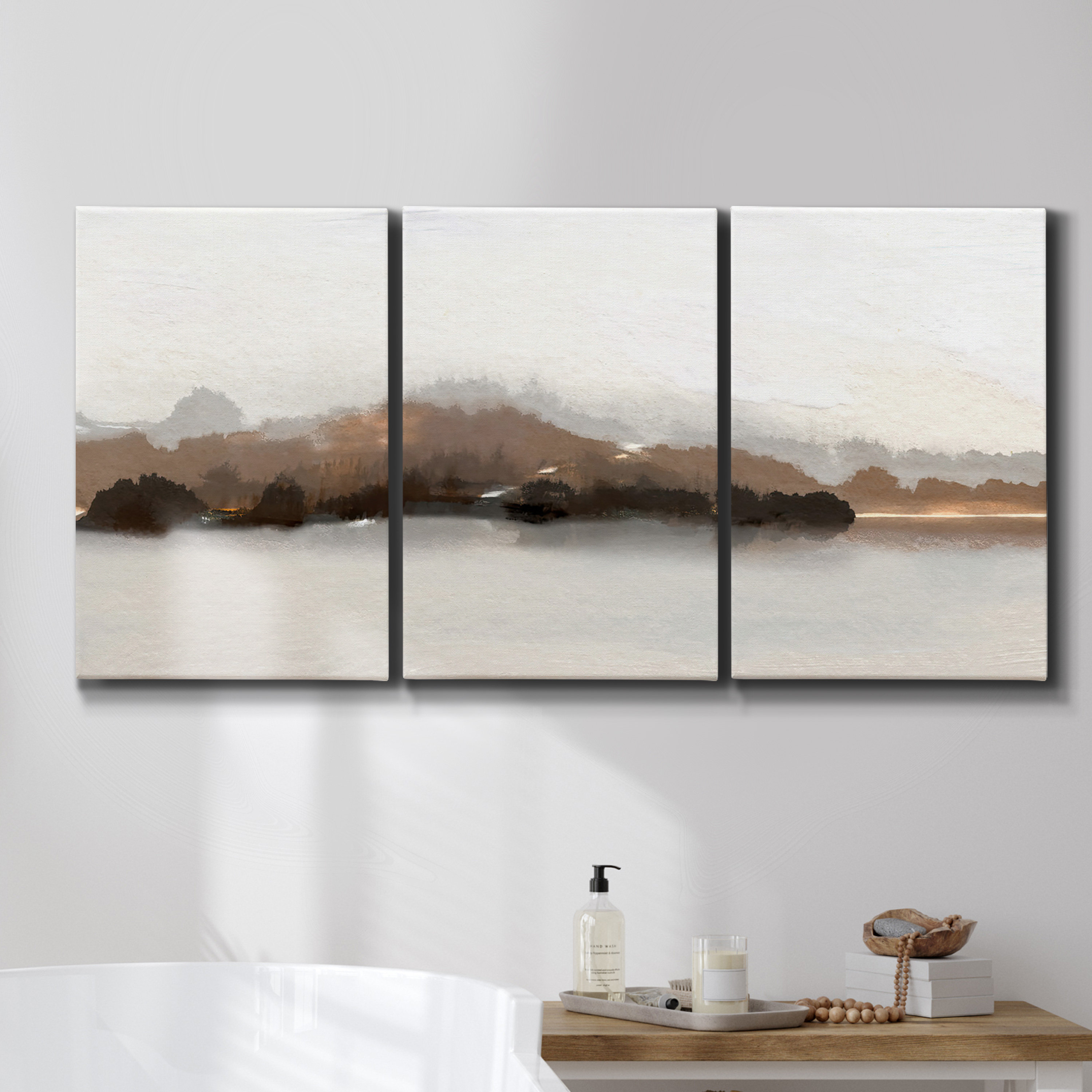 Winston Porter Sienna Horizon II Framed On Canvas 3 Pieces Painting ...