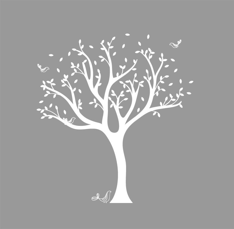 LittleLion Studio Tweet Tree Wall Decal - Wayfair Canada