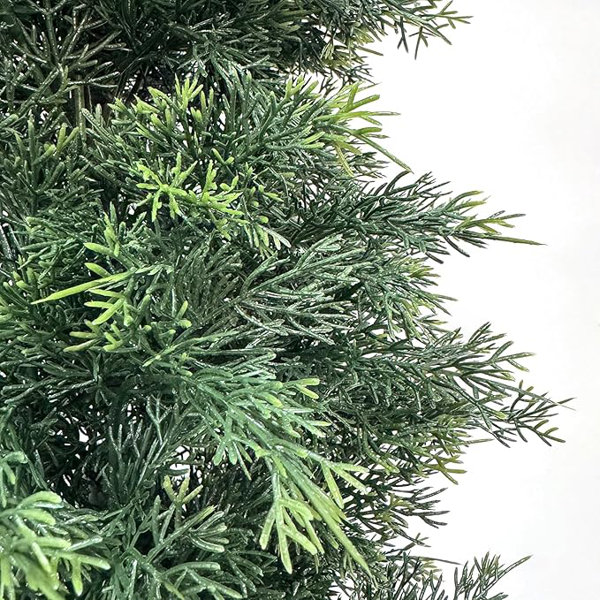 Primrue 4FT Tall Artificial Cedar Topiary Tree Faux Cedar Trees,Potted ...