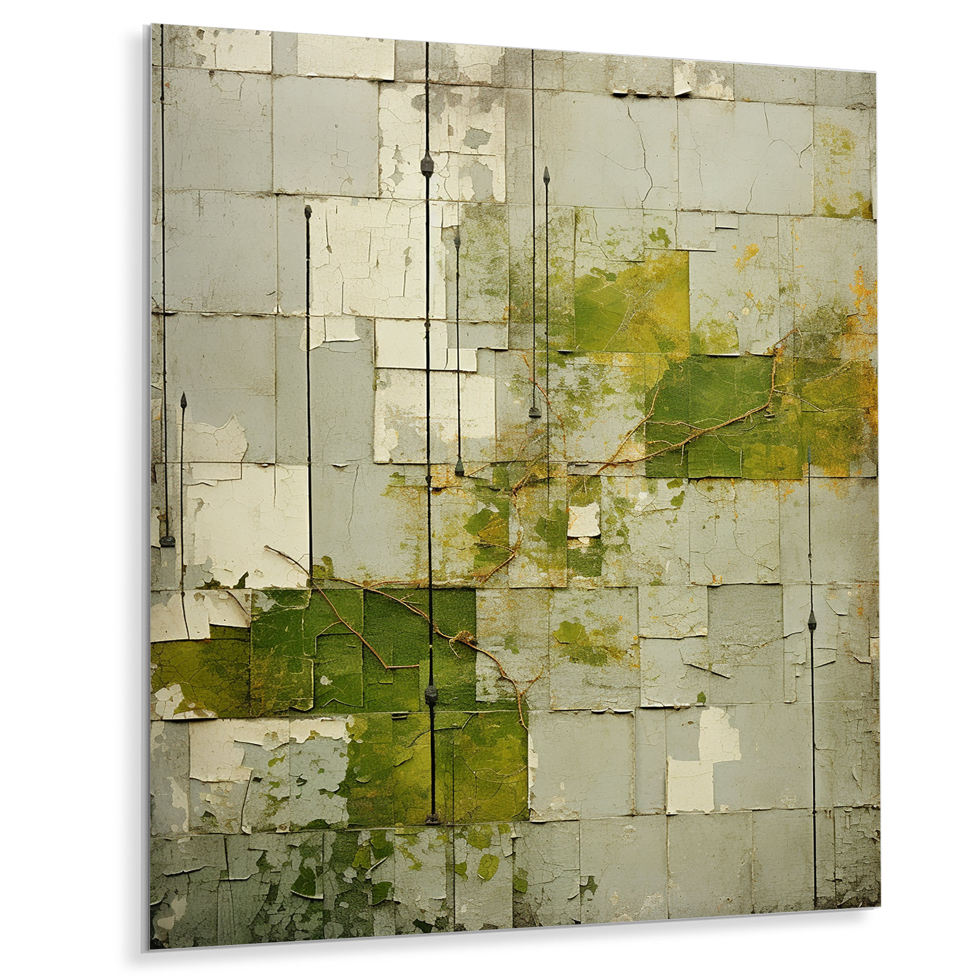 Ivy Bronx Green Eco Friendly Cubic Collage I - Solar Panels Metal Wall ...