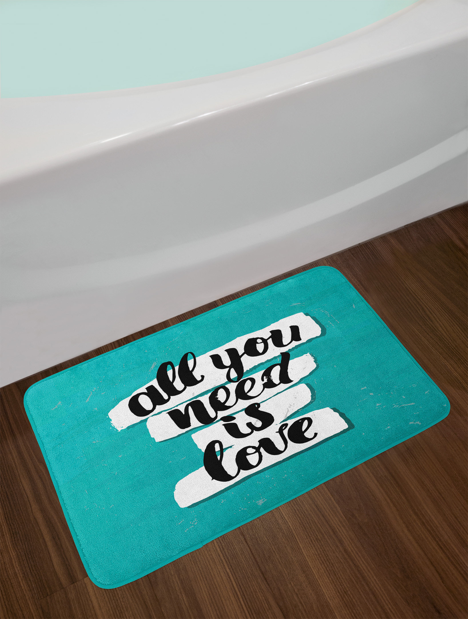 East Urban Home Saying Plush Bath Mat, Brush Fonts Inspirational, 30.2 ...