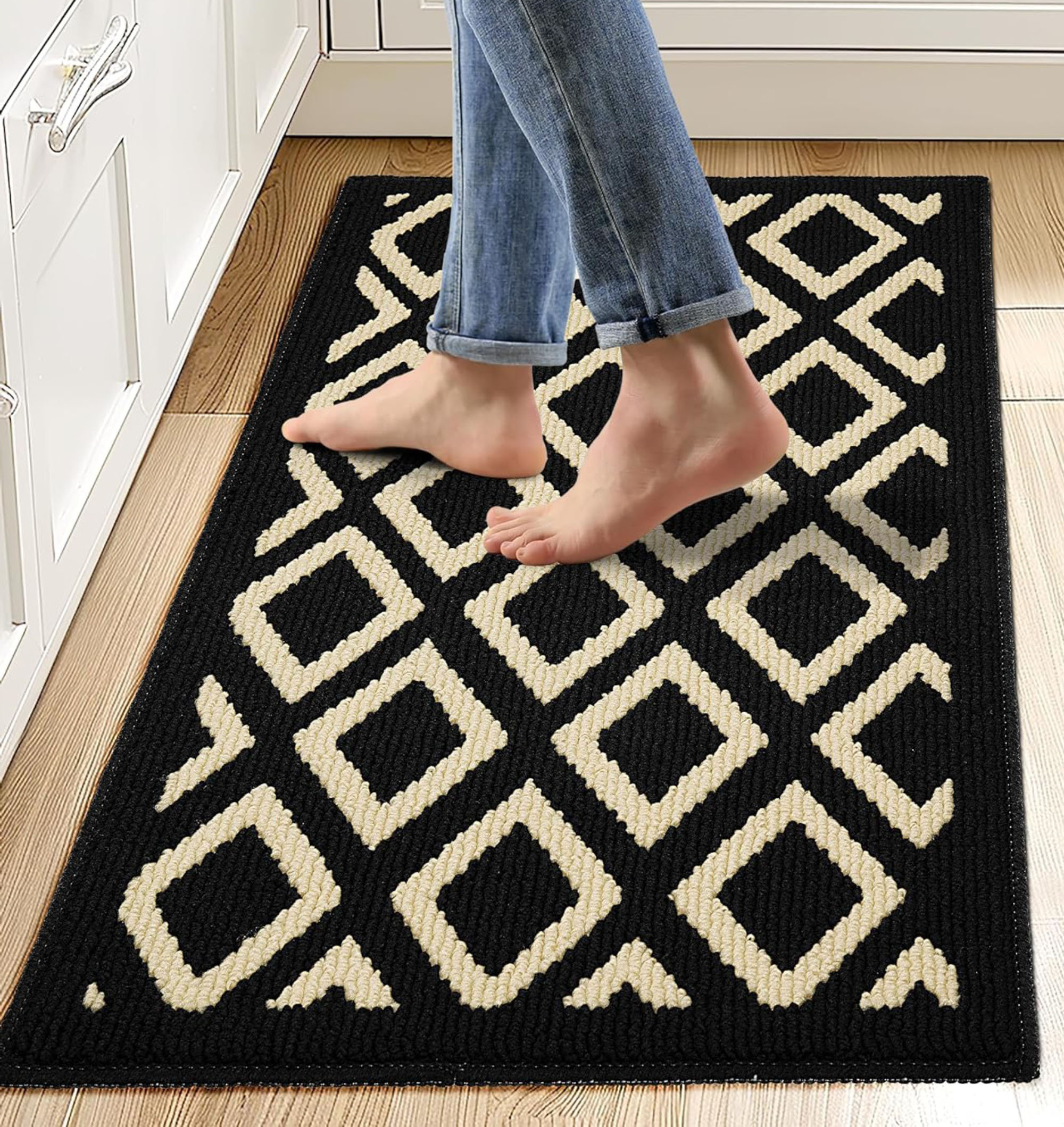 Prep & Savour Kitchen Rugs, Non Slip Resist Dirt,Machine Washable ...