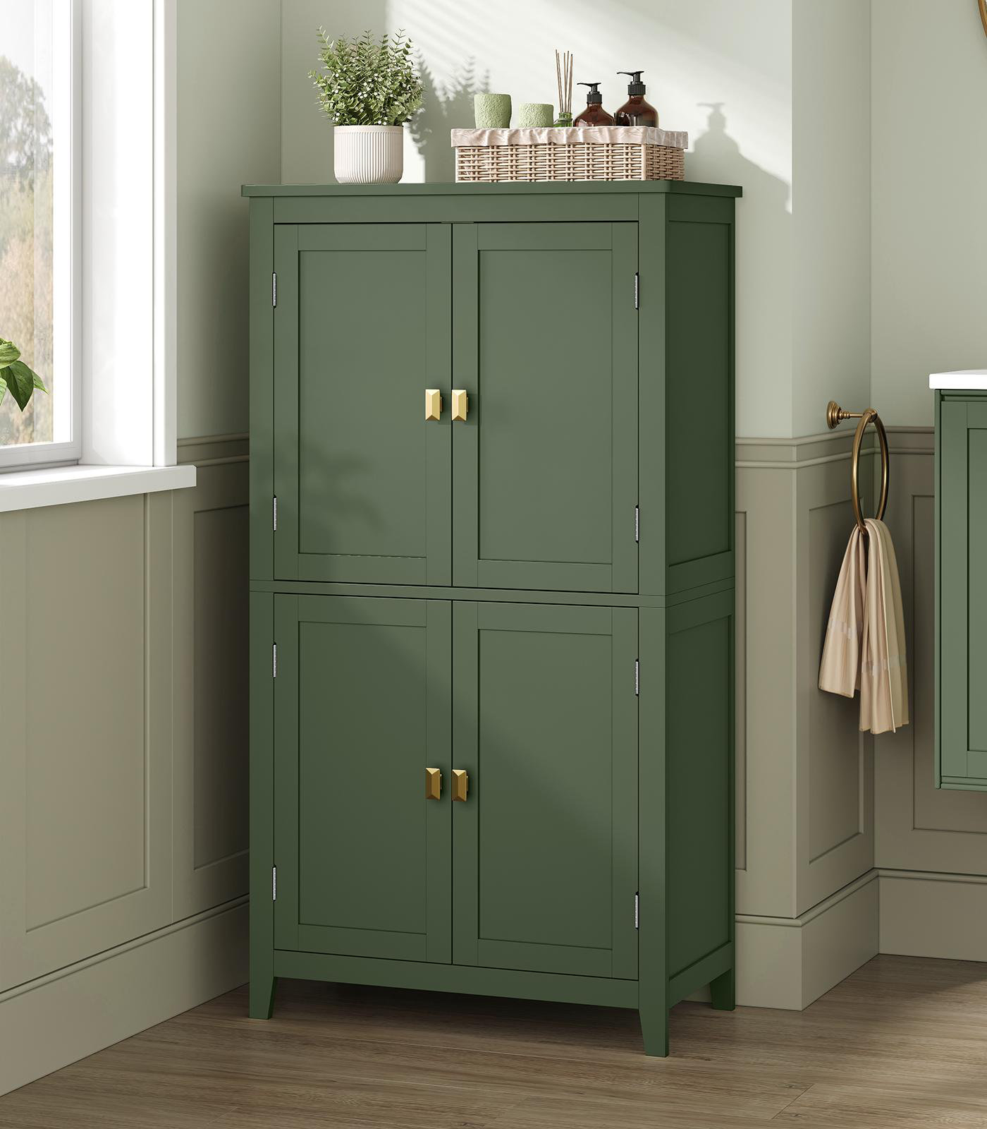 Red Barrel Studio Arhavi 42.1" H Floor Storage Cabinet, Storage Unit ...