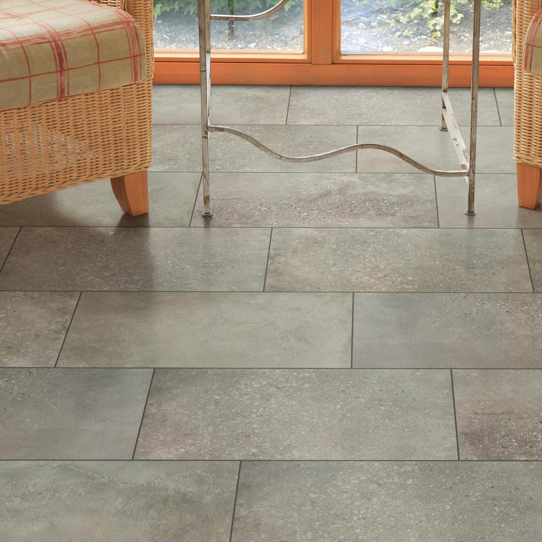 Ackland Traverse 12 in. x 24 in. Matte Porcelain Stone Look Floor and ...