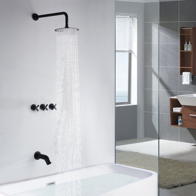 sumerain Tub & Shower Faucet with Rough in-Valve & Reviews | Wayfair
