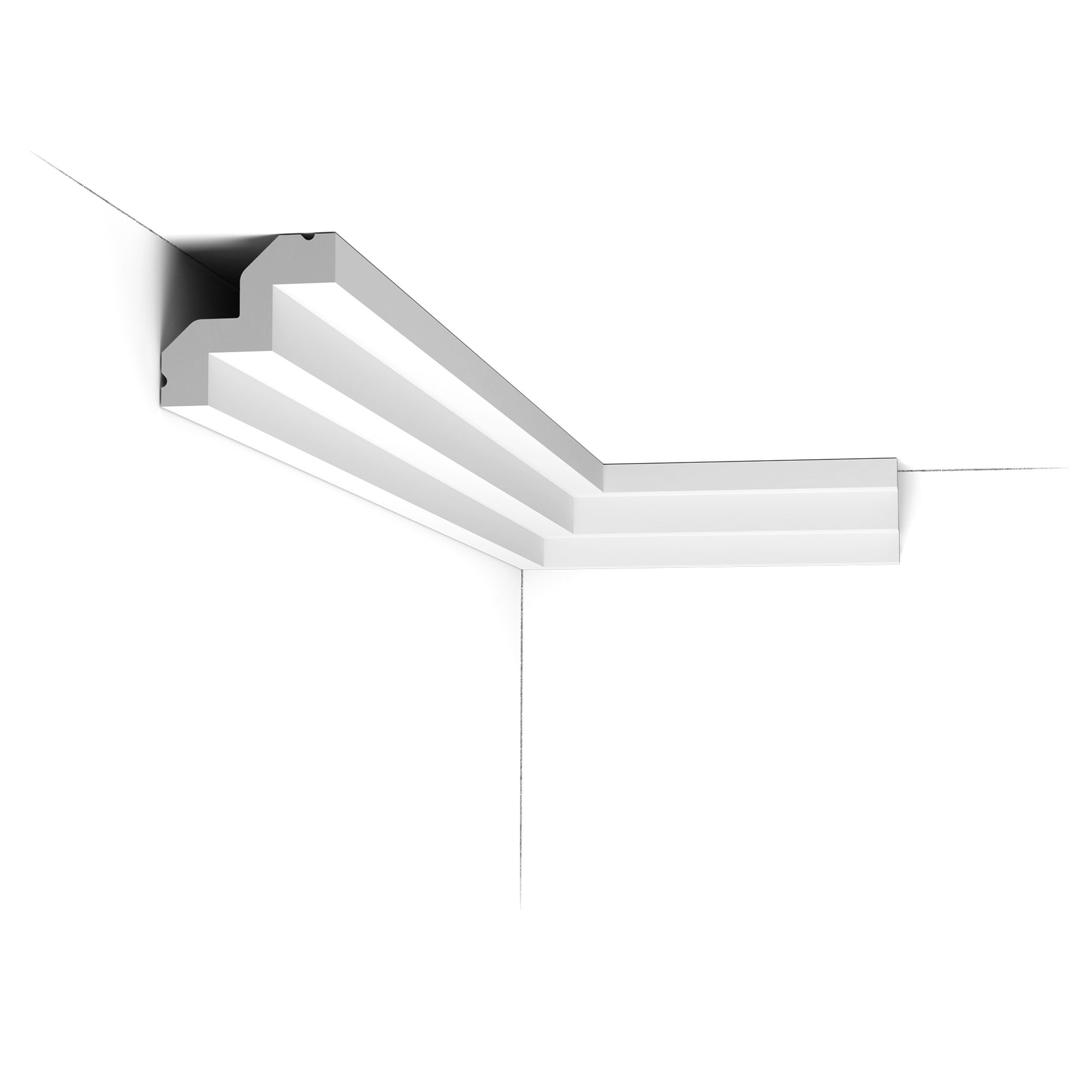 Orac Decor High Density Polyurethane, Primed White 2" H x 78" W x 2 3/ ...