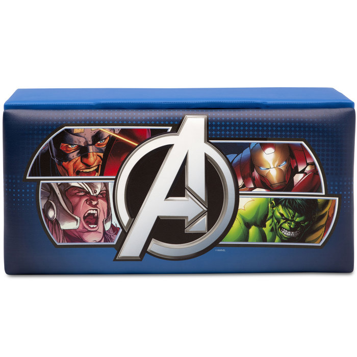 Delta Children Marvel Avengers Faux Leather Storage Bench & Reviews ...