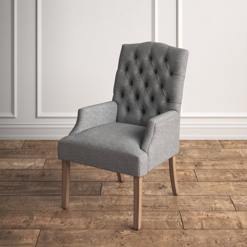 Kelly Clarkson Home Lila Tufted Solid Back Arm Chair & Reviews | Wayfair