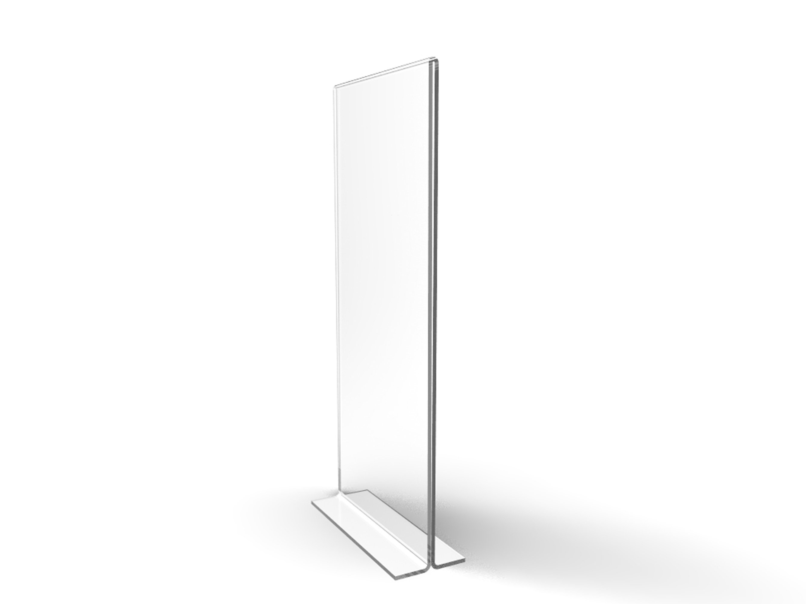 FixtureDisplays 4" x 9" Clear Acrylic Sign Holder for Tabletops ...