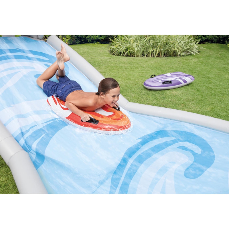 Intex Inflatable Surf 'N Slide Kids Play Center & Dinoland Kids Play ...