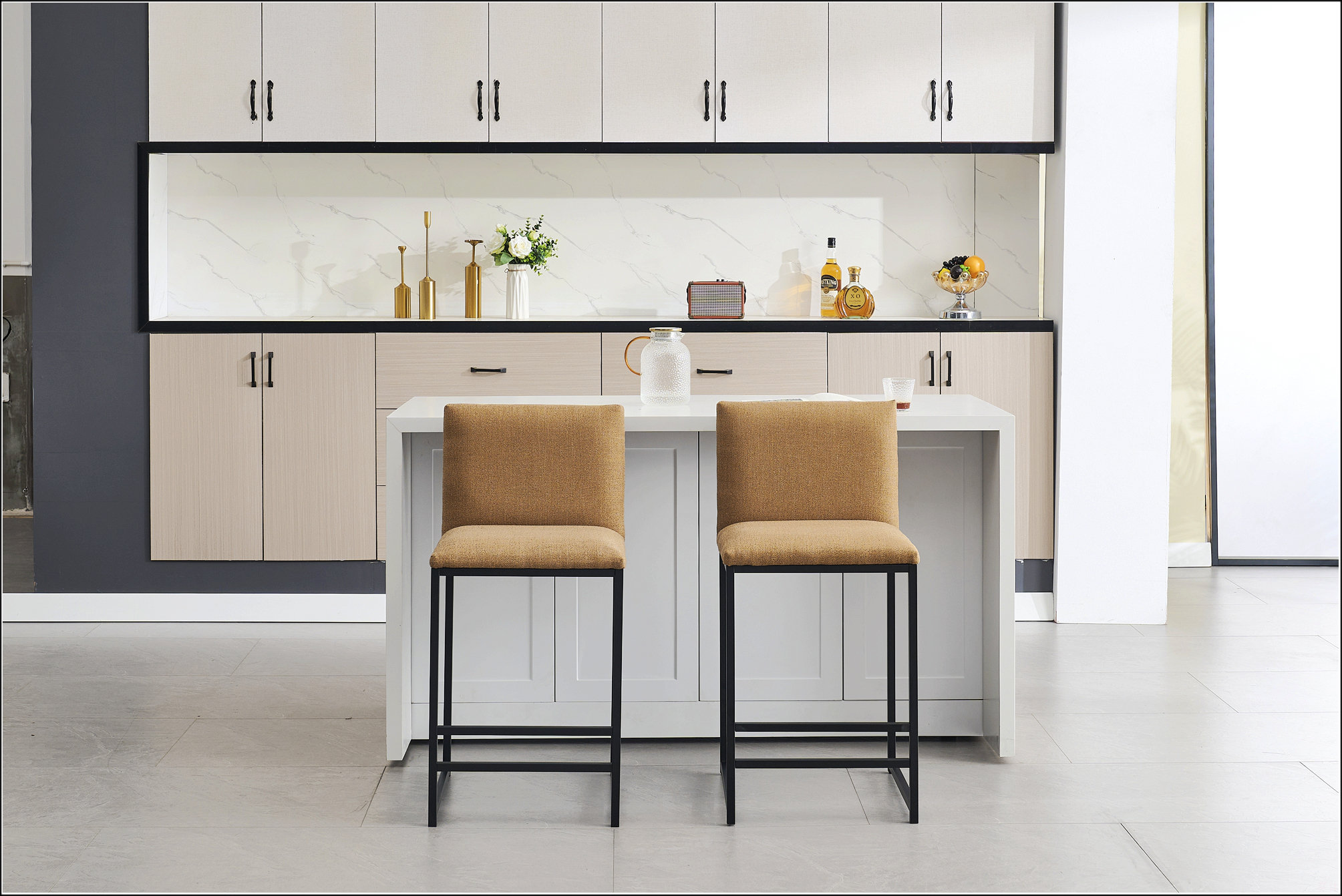 Latitude Run® Counter Height Bar Stools Set Of 2 | Wayfair