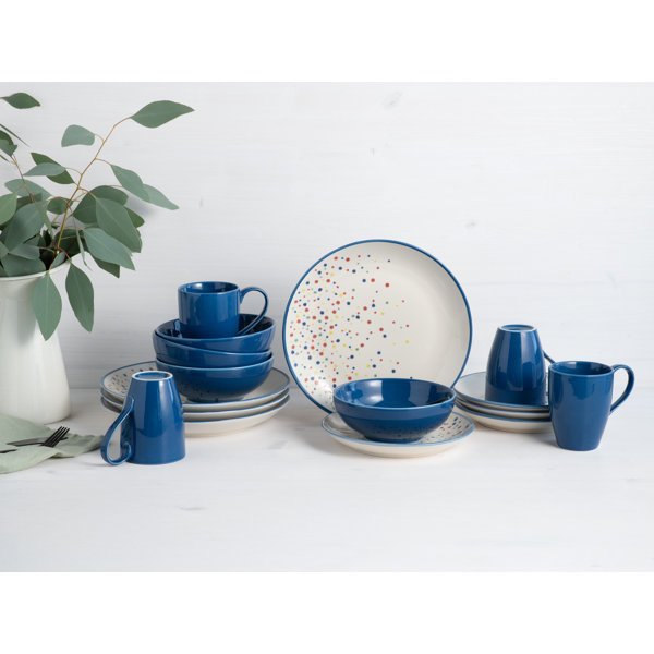 Creatable Joy 14 Piece Stoneware Dinnerware Set - Service for 4 ...