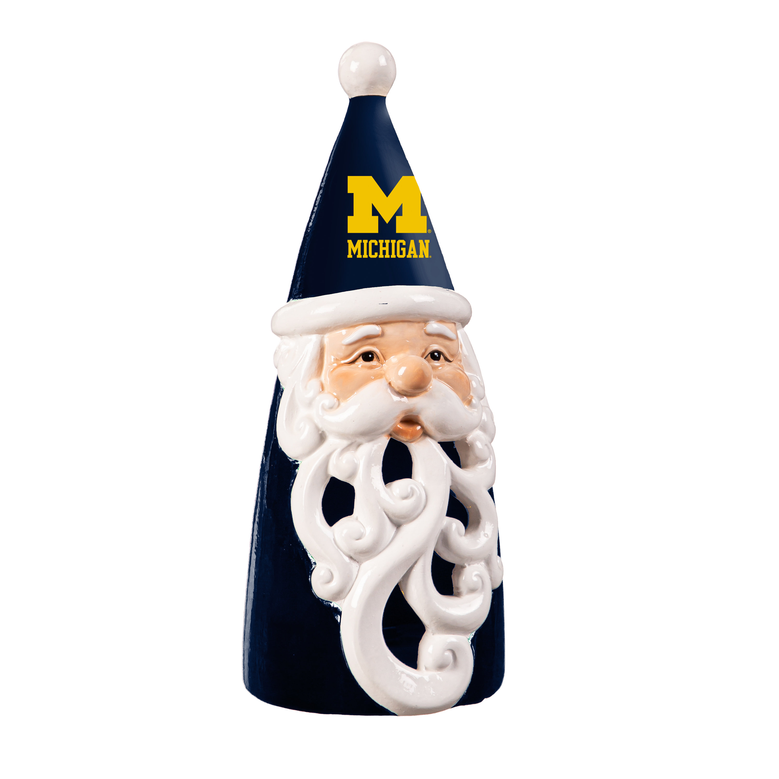 Winston Porter University Of Michigan Santa LED Statuary, 8" | Wayfair