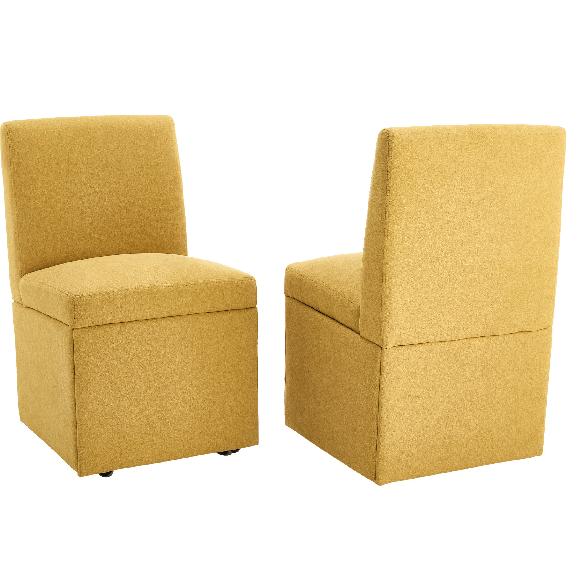 Latitude Run® Modern Swivel Reading Chairs - Yellow Frame Spacious ...