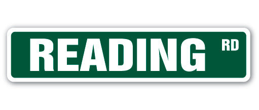 SignMission Reading Street Sign Heavy Duty Plastic 4" X 18" | Wayfair