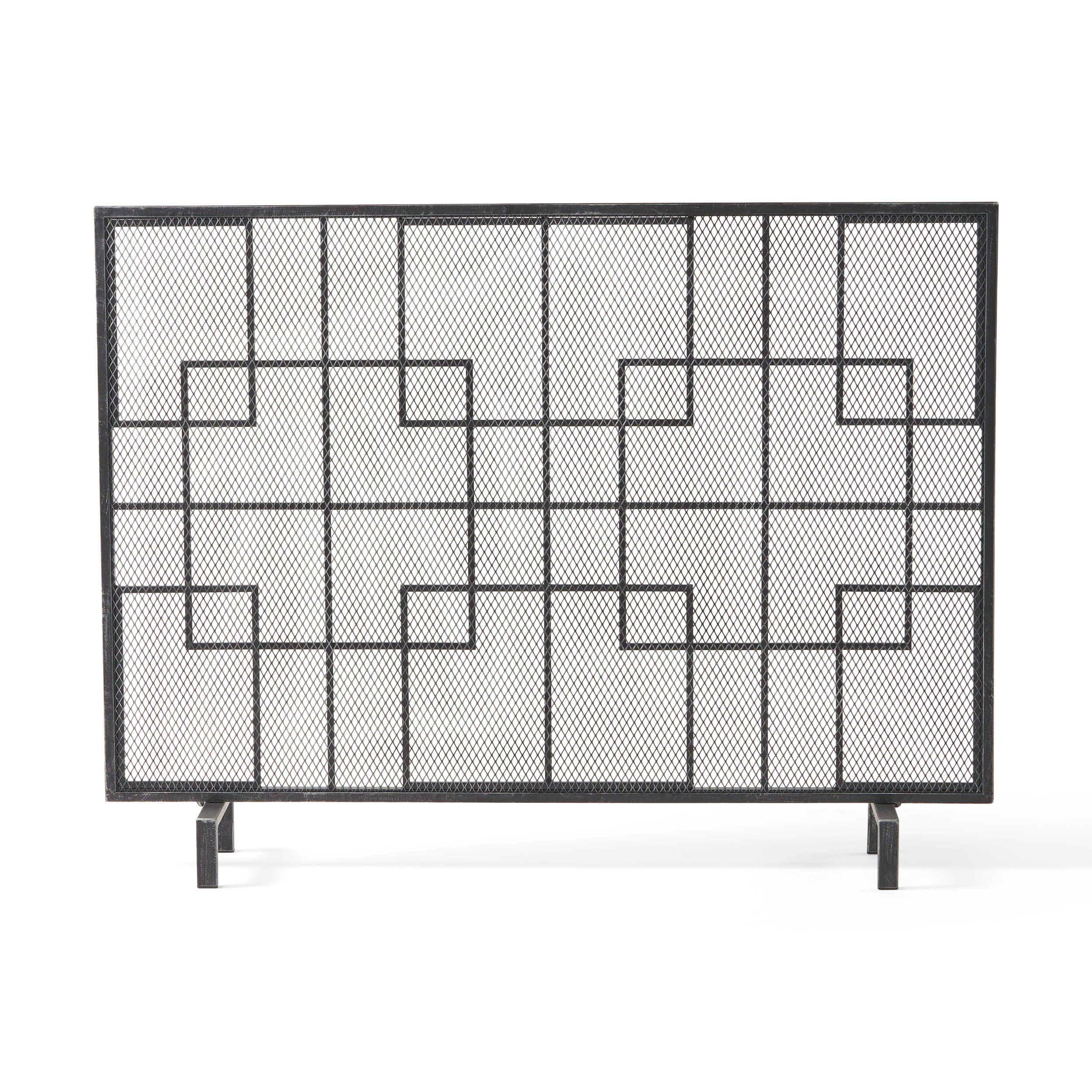 Hokku Designs Universal Fireplace Screen – Adjustable Fit for Any ...