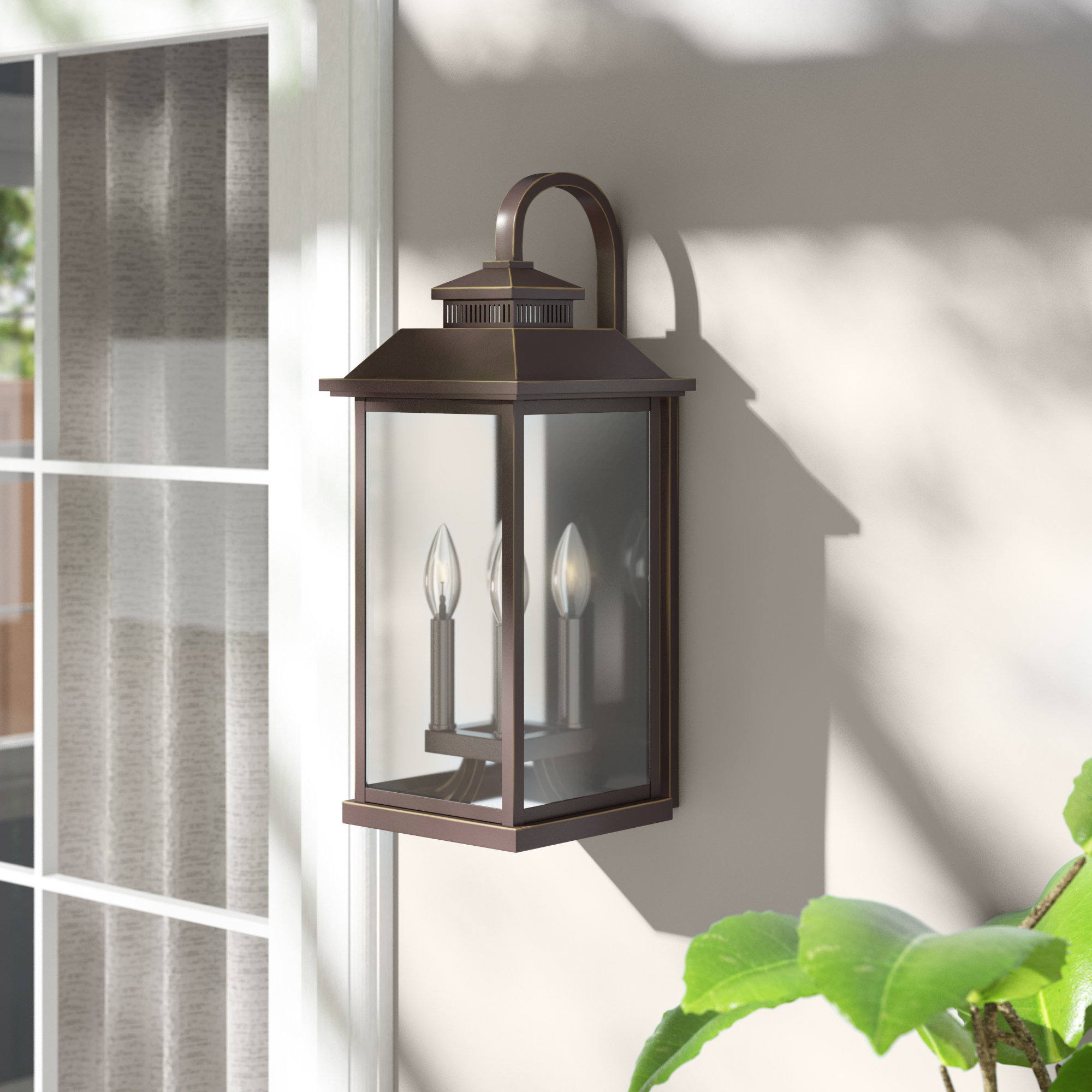 Alcott Hill® Menahan 4-Light Outdoor Wall Lantern & Reviews | Wayfair