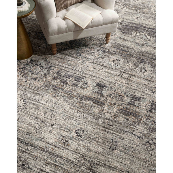 Jean Stoffer x Loloi Katherine Graphite / Jade Area Rug & Reviews | Wayfair