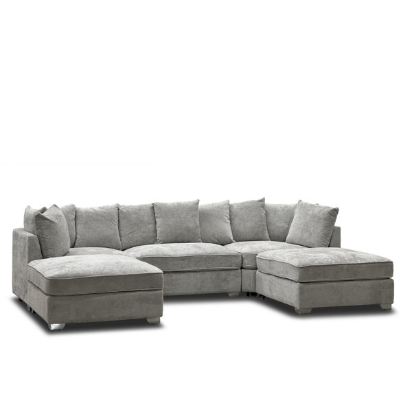 Brayden Studio Bayli Bishop Fullback U-Shape Sofa 6 Seater - Premium ...