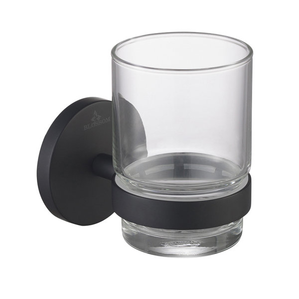 Ivy Bronx Iddings Solid Brass Toothbrush Holder – Wall-Mounted Bathroom ...