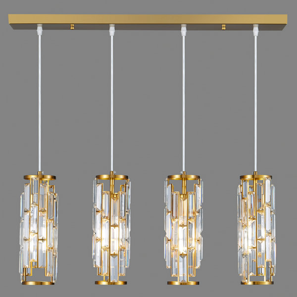 Mercer41 4 Light Modern Pendant Light Adjustable Pendant Light Fixture ...