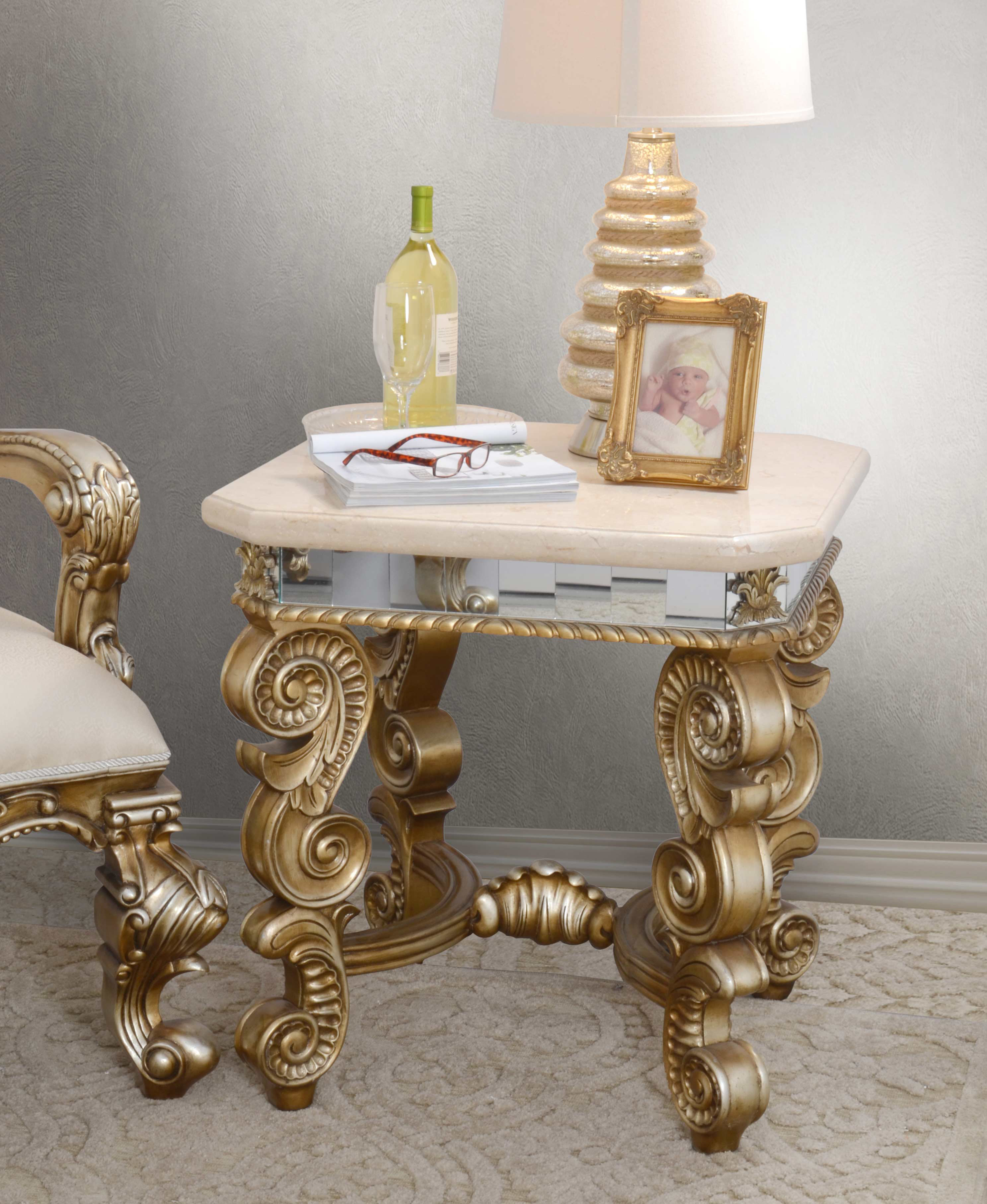Rosdorf Park Eiten Platine Bella Accent Table | Wayfair
