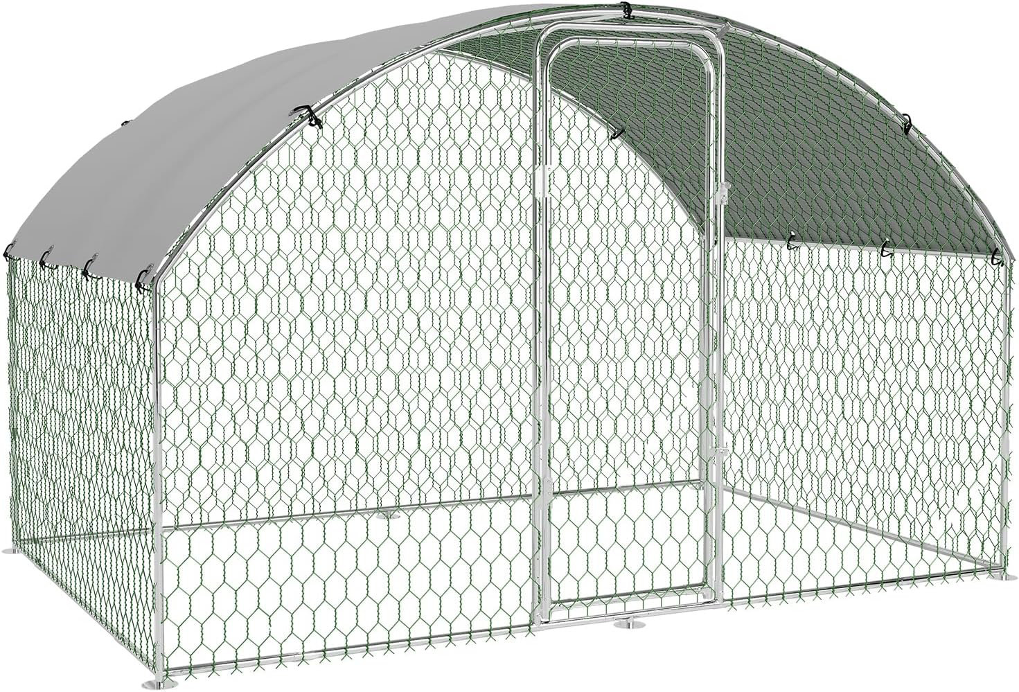 Tucker Murphy Pet™ Large Metal Chicken Coop, 6.5'H Heavy Duty Walkin ...