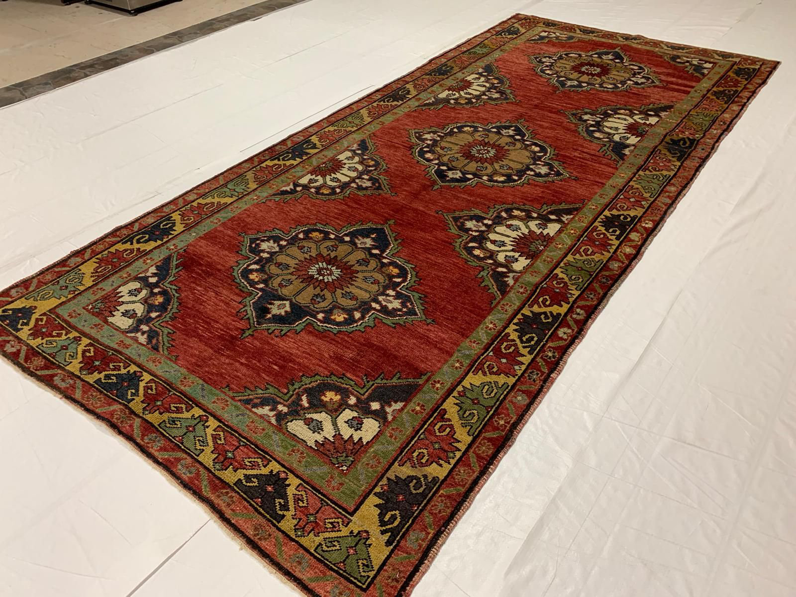 Bungalow Rose 5X11 Vintage Anatolian Handmade Dowry Distressed Turkish ...