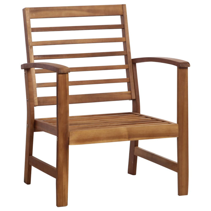 Winston Porter Patio Furniture Set 4 Piece Bench Chair with Table Solid ...