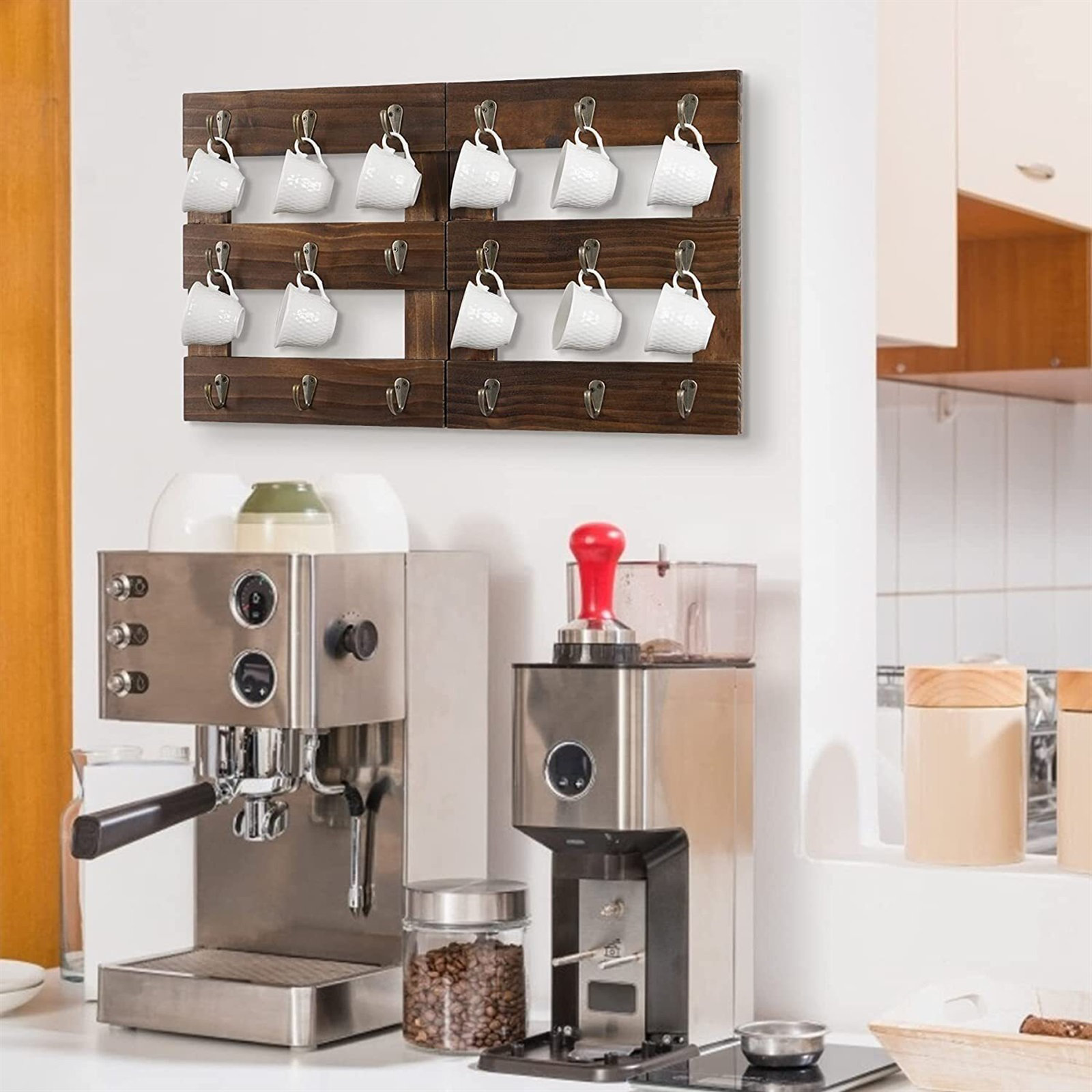 Rebrilliant Leah-May Wood Coffee Mug Holder - Wayfair Canada