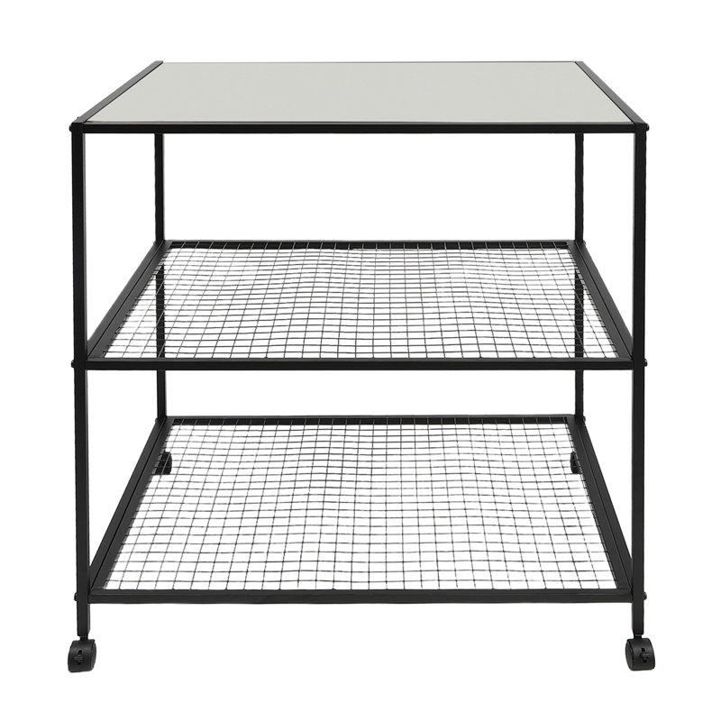 FRONG Metal Outdoor Dining Cart | Wayfair