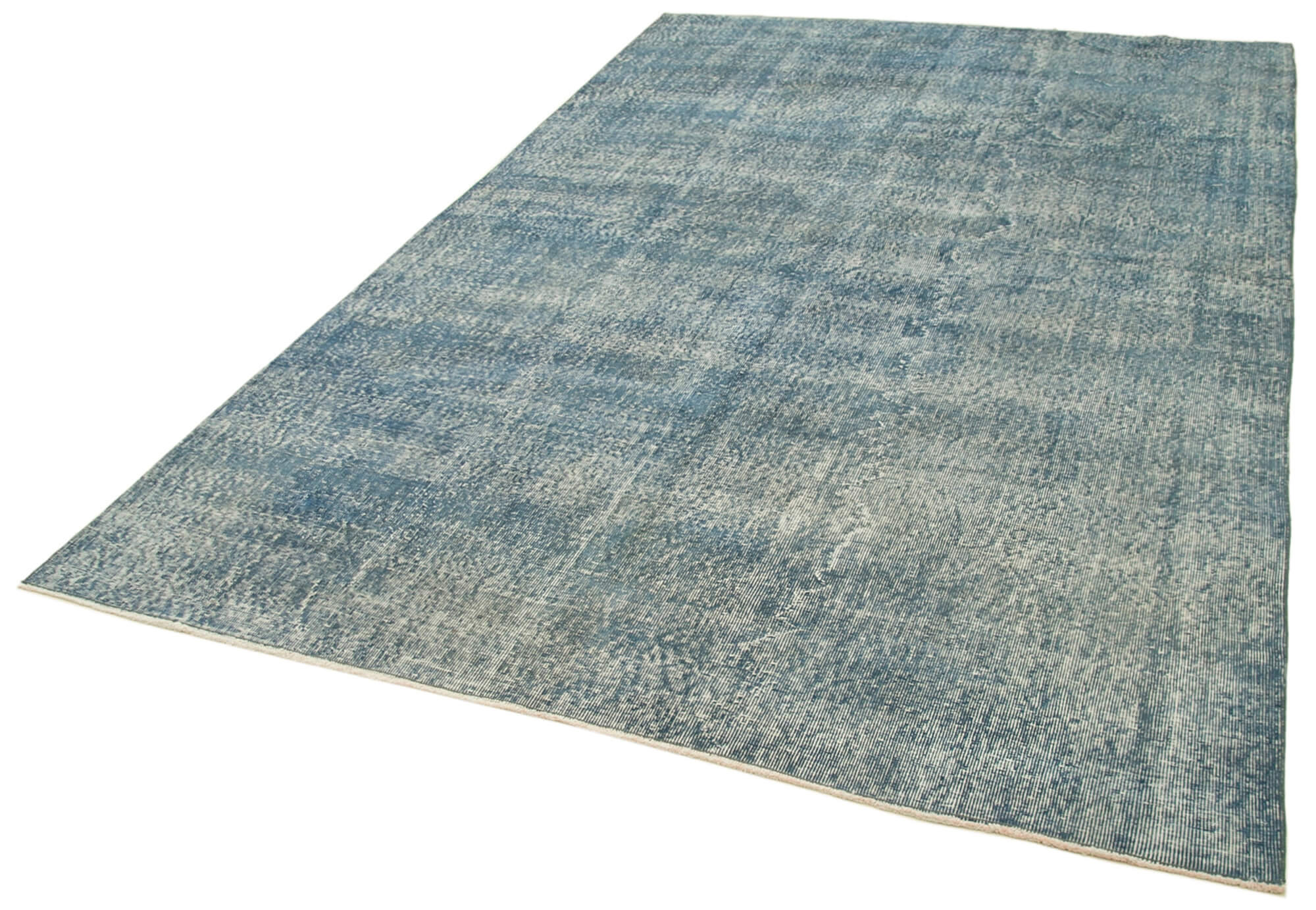 Williston Forge Hui Blue Vintage Wool Handmade Area Rug | Wayfair