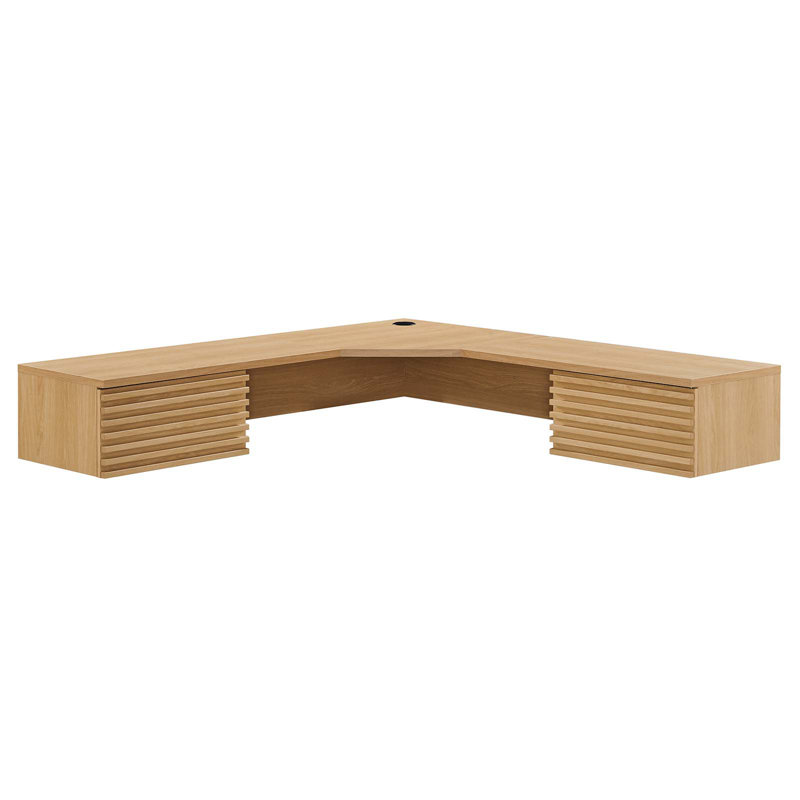 Modway Render Wall Mount Corner Office Desk & Reviews | Wayfair