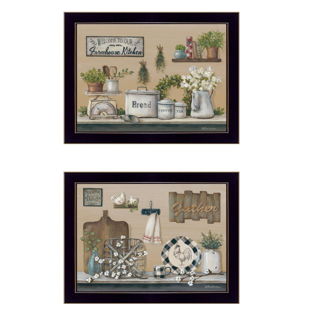August Grove® "Farmhouse Kitchen" 2-Piece Vignette By Pam Britton ...