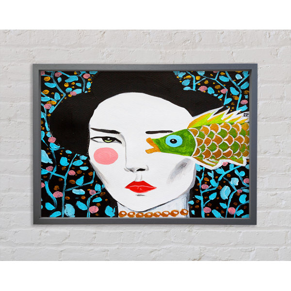 Highland Dunes Geisha Fish Framed Print | Wayfair.co.uk