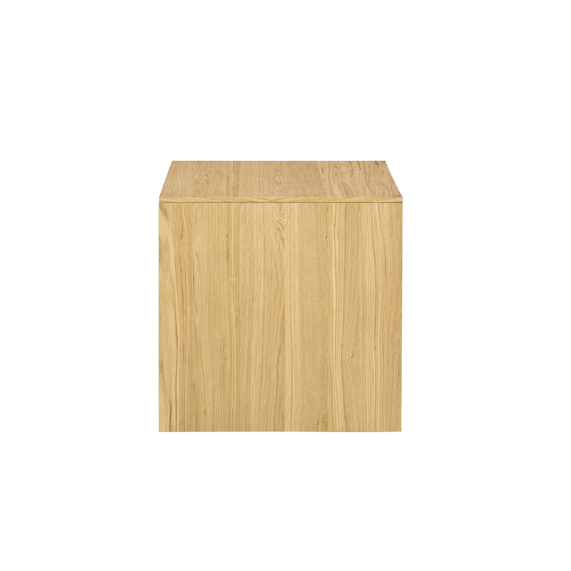 Latitude Run® Thickened Fixed Tabletop Natural Oak End Table - Robust ...