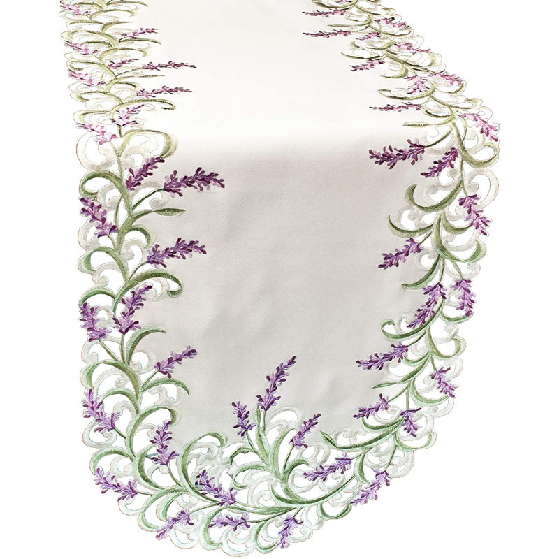 Ophelia & Co. Billiot Lavender Lilac Table Runner | Wayfair