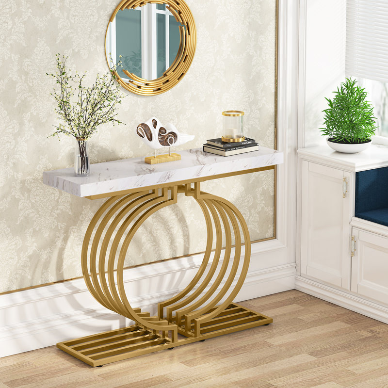 15 The Cool & Best Gold Entryway Tables In 2024