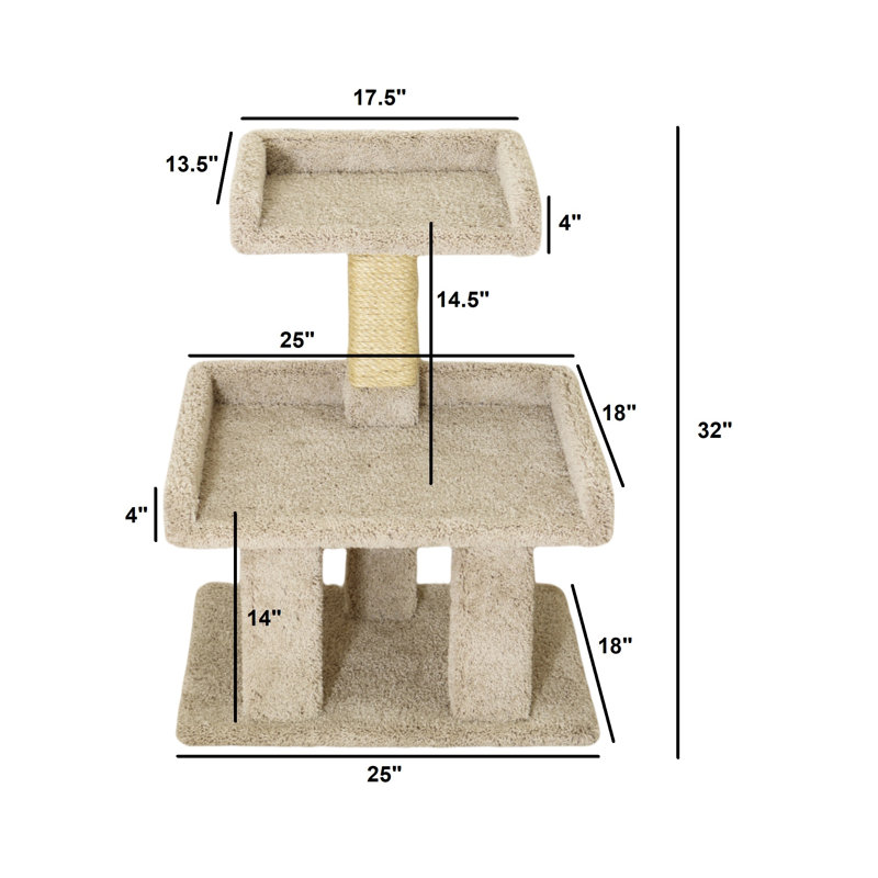 Prestige Cat Trees XL Cat Perch & Reviews | Wayfair