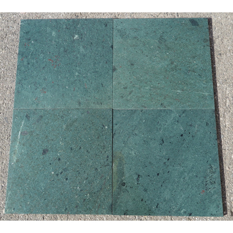 Stone & Tile Shoppe, Inc. Medium Green Polished 12" x 12" Marble Stone ...